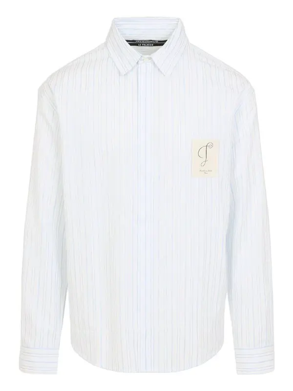 Jacquemus Cotton Jacquard Shirt - Blue