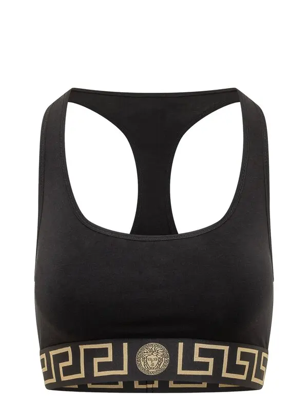 Versace Elegant Stretch Bra - Black