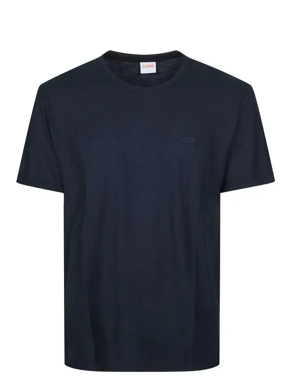 SUN 68 Distressed Graphic Tee - Blu