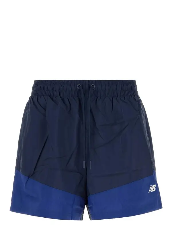 NEW BALANCE Nylon Bermuda Shorts For - Blue