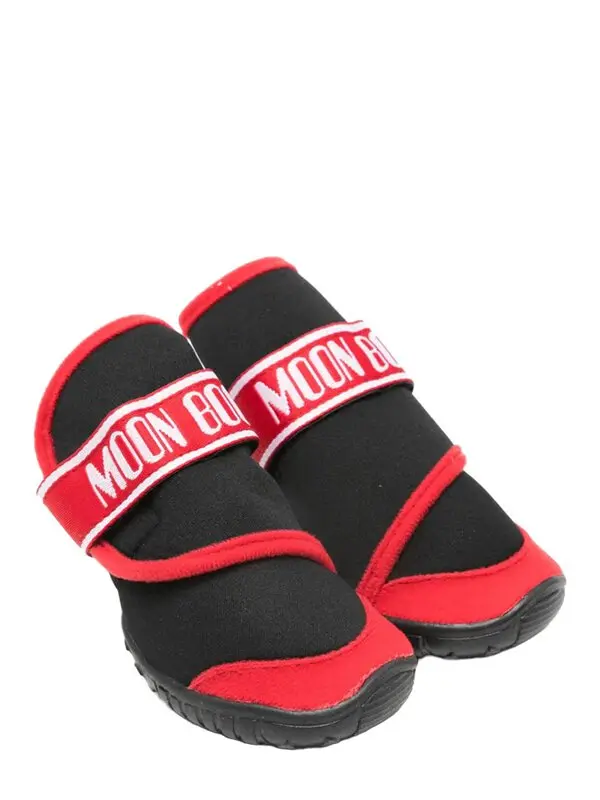 POLDO DOG COUTURE X MOON BOOT High Top Boots With Logo Detailing - Nero
