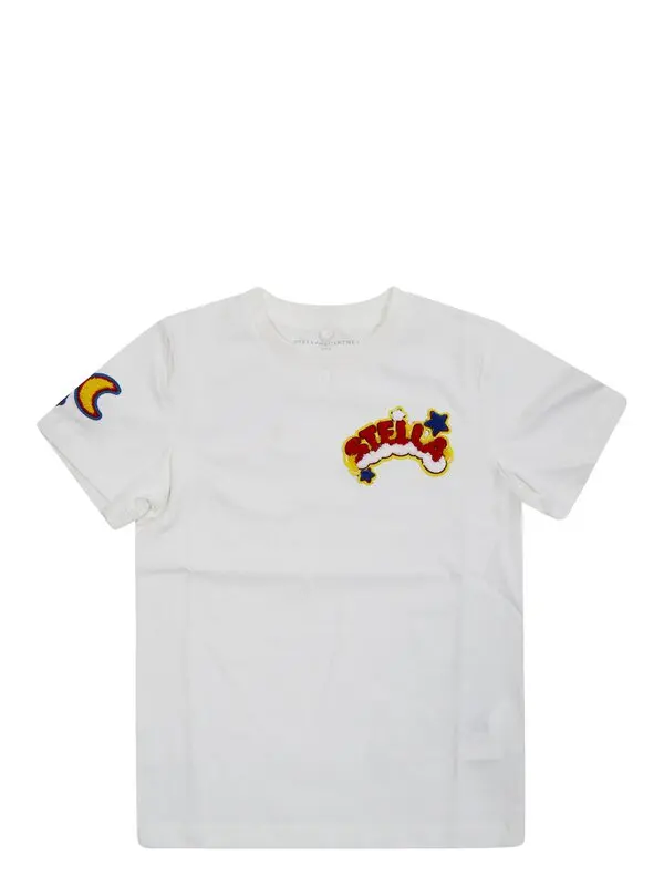 Stella McCartney Embroidered Teddy Floral T-shirt - Grigio