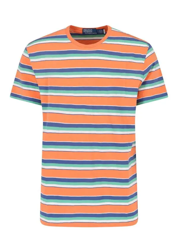 Polo Ralph Lauren Striped Short Sleeve T-shirt - Orange