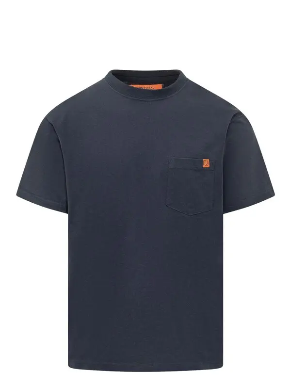 UNIVERSAL OVERALL Pocket T-shirt - Navy