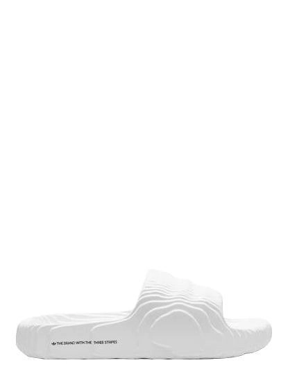 Adidas Slip-on Sandal With Banded Upper And Sugar Cane Eva - Bianco