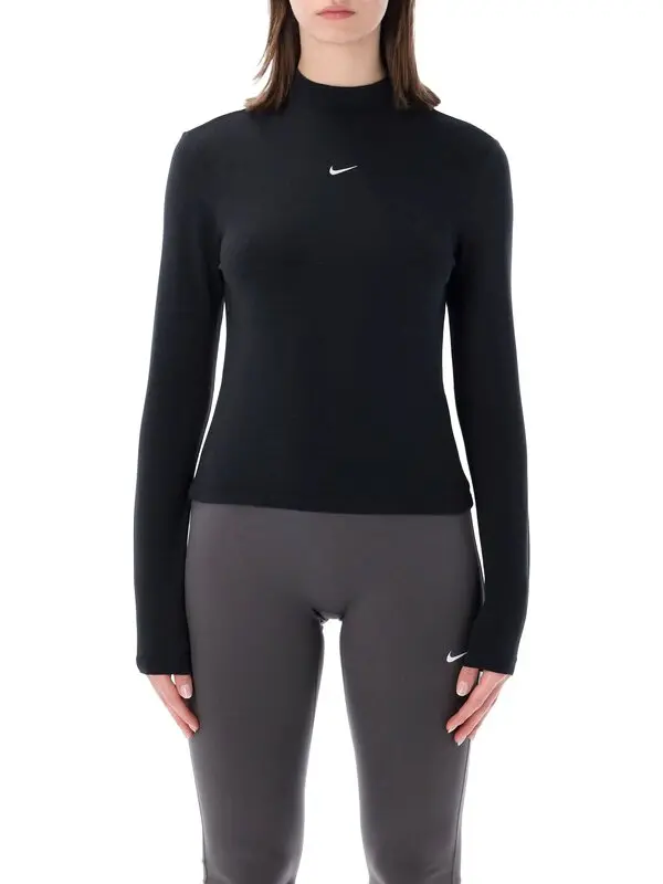 Nike Chill Knit Slim Fit Long-sleeve T-shirt With High Neck - Nero