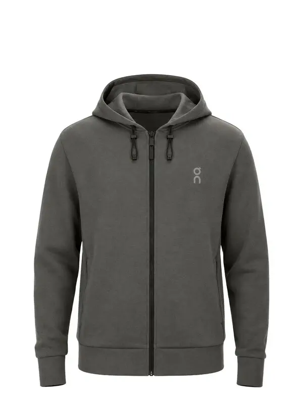 On Focus Tech Zip Hoodie - Shadow