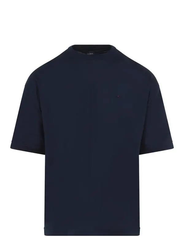 Kiton Crewneck Cotton T-shirt - Blue