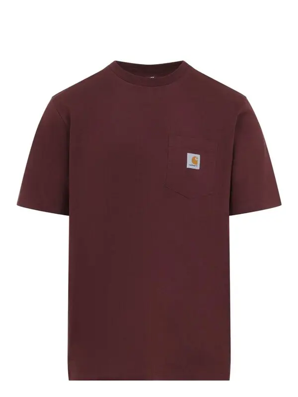 Carhartt Work In Progress 100% Cotton Short-sleeve Pocket T-shirt - Red