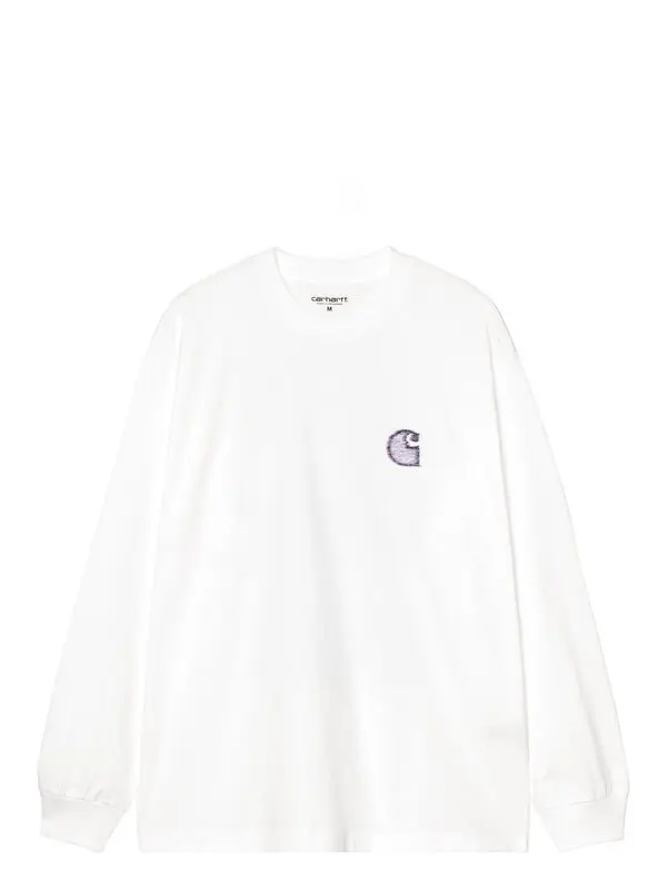Carhartt Work In Progress Long Sleeve Mini Mind Andour T-shirt For - White