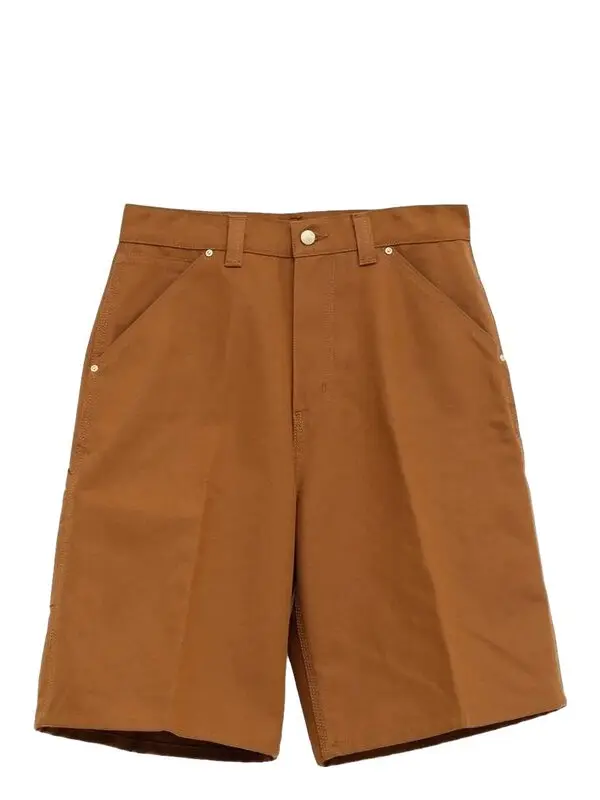 Carhartt Work In Progress Original Single Knee Mini Shorts - Hlmntbrown