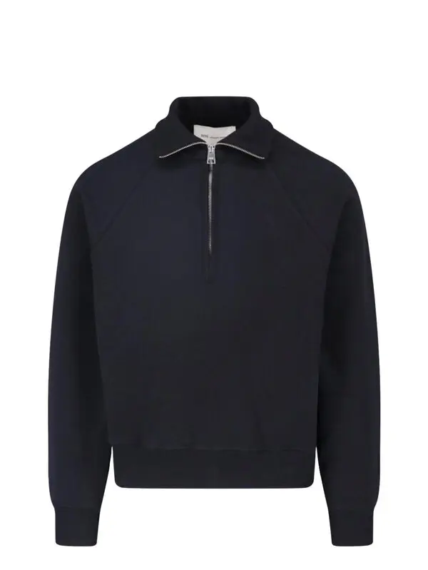 AMI Paris Logo Sweatshirt - Black