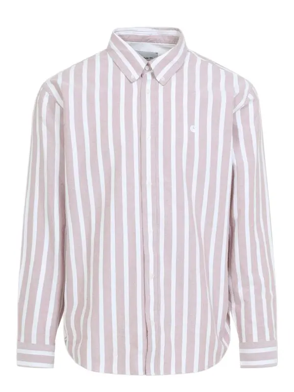 Carhartt Work In Progress Long Sleeve Deven Shirt - Red