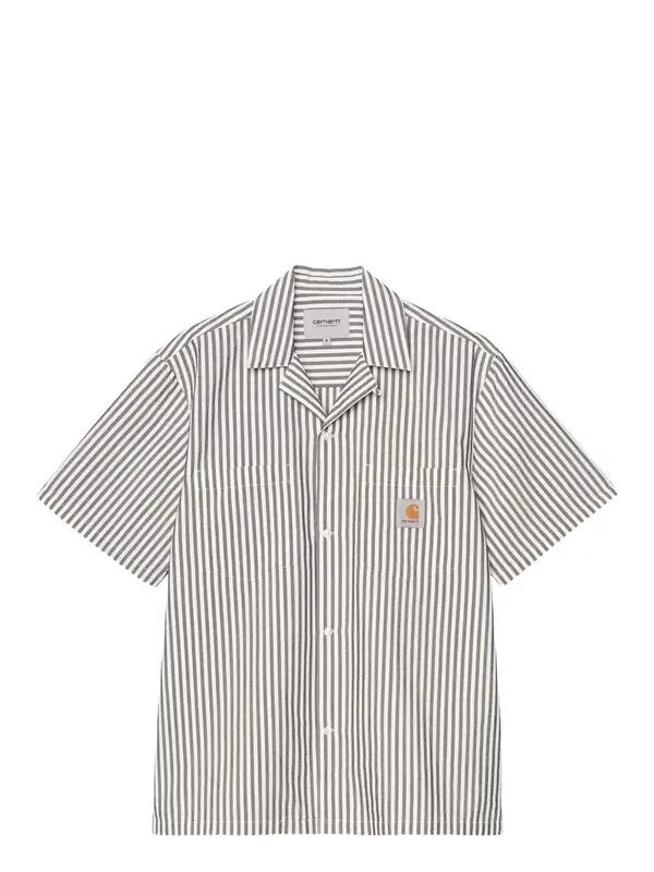 Carhartt Work In Progress Short Sleeve Leaf Print Shirt - Blueriver