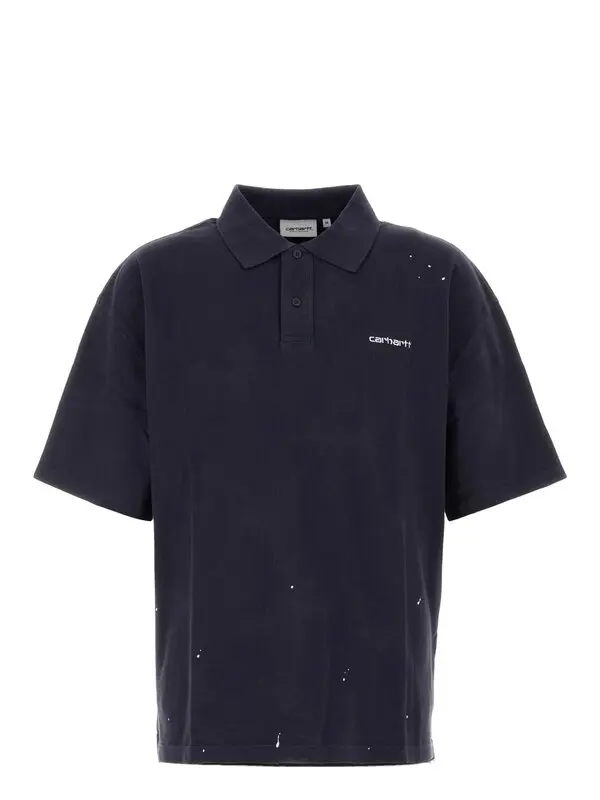 Carhartt Work In Progress Piquet Short-sleeve Painter Polo - Blue