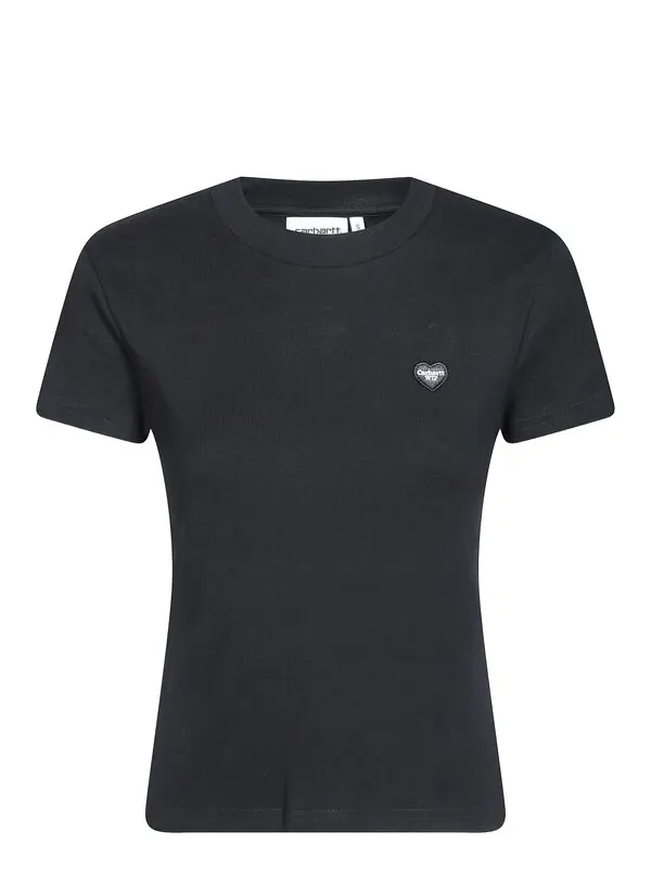 Carhartt Organic Cotton Mini Heart Patch T-shirt - Nero