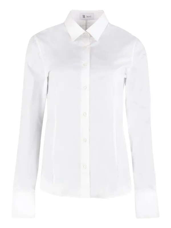 THE ALPHABET The Classic Stretch Cotton Shirt - White