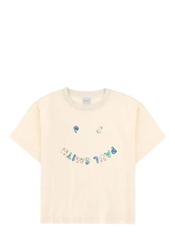 Paul Smith Happy" Graphic T-shirt - Ivory
