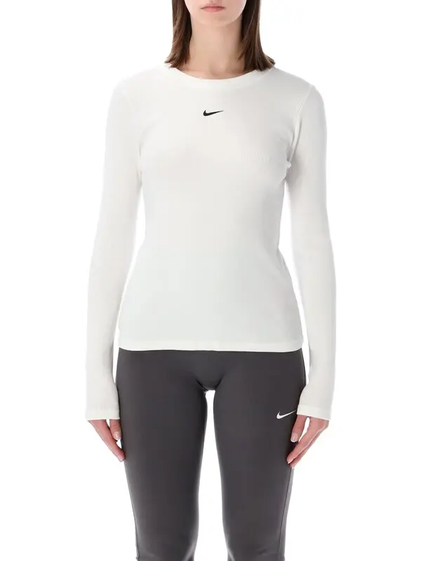 Nike Slim Fit Long Sleeve T-shirt - White
