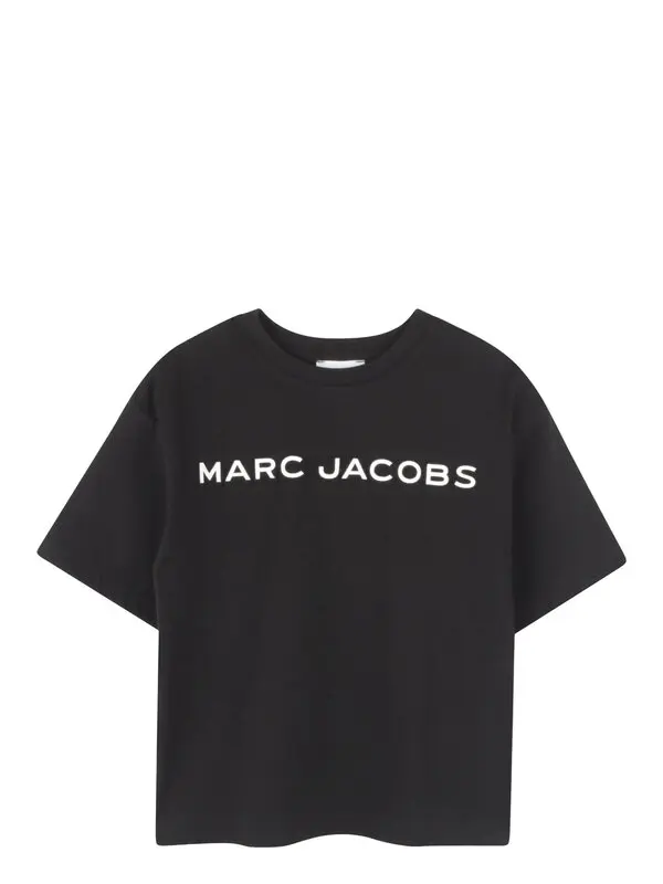 Marc Jacobs Embossed Logo Cotton T-shirt - Black