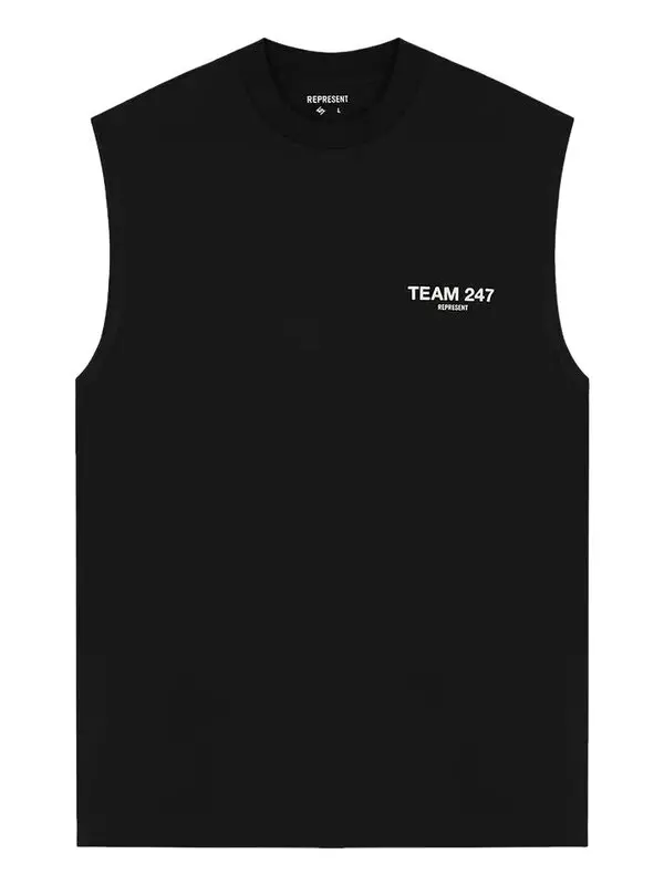 247 REPRESENT Oversized Tank Top - Nero