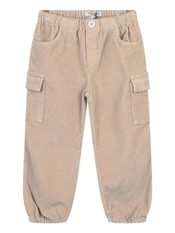 L'ORSOBRUNO Trendy Cargo Pants For Fall 2025 - Ecru