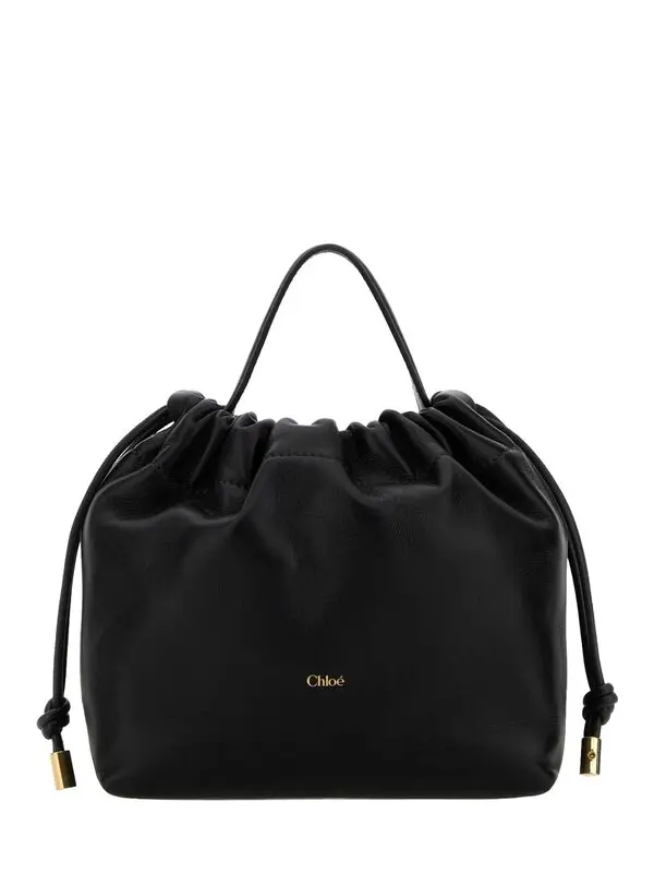 Chloé Mini Leather Icons Handbag, 17 Cm - Black