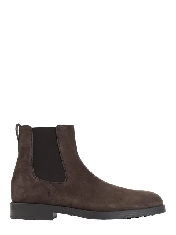 TOD`S Tod's Suede Chelsea Ankle Boots - Brown