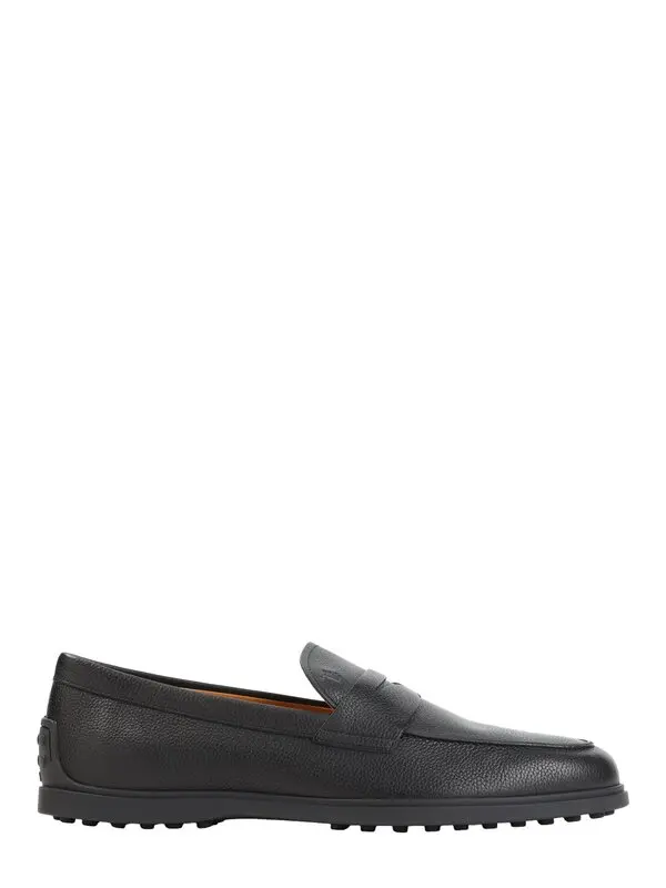 TOD`S Tod's Leather Penny Loafers - Black