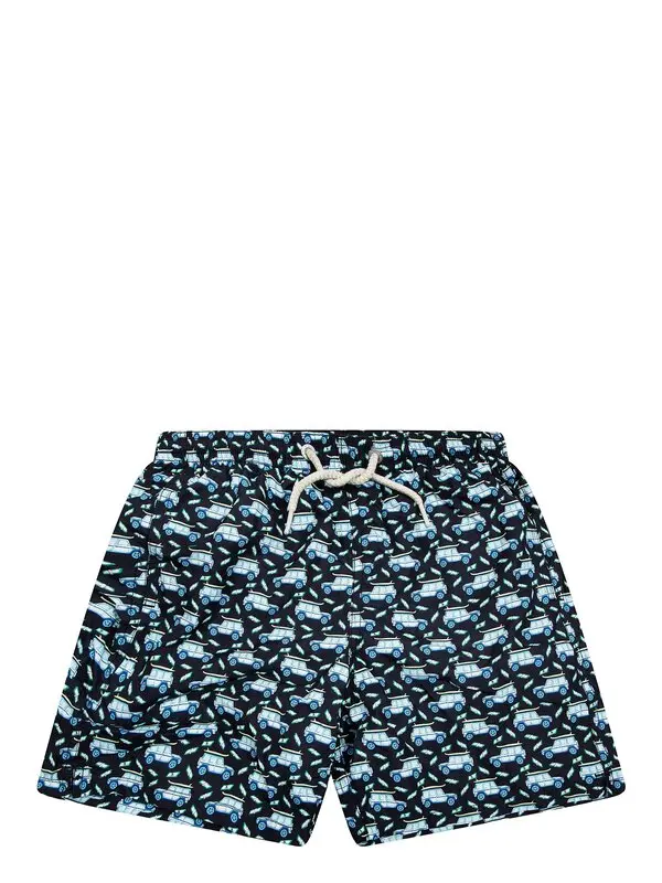 MC2 SAINT BARTH Lighting Dollar Car" Print Swim Shorts - Nero