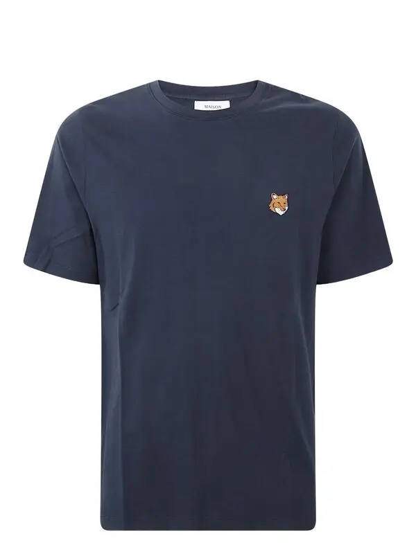 Maison Kitsuné Classic Regular Fit T-shirt With Logo Detailing - Classic Navy