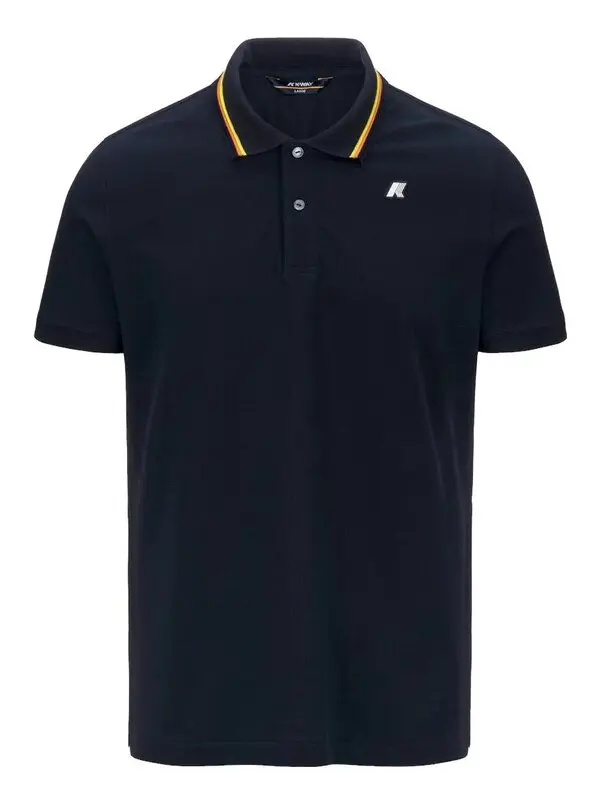 K-WAY Mini Pique Polo Shirt - Blue Depth