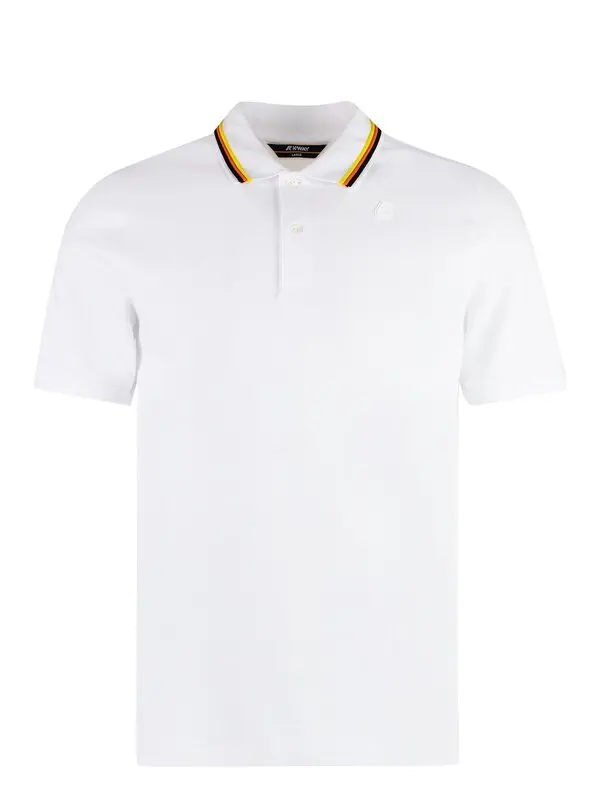 K-WAY Short-sleeved Cotton Polo Shirt - White