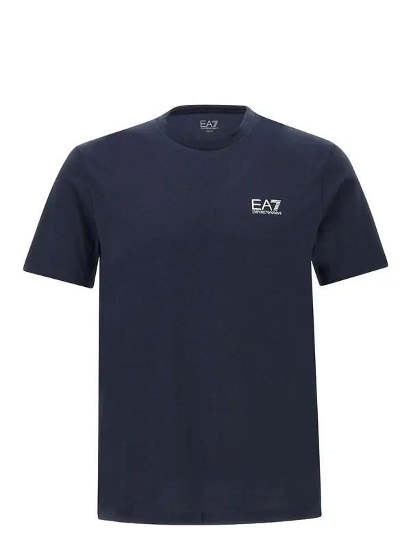 EA7 S Logo Crew Neck T-shirt - Armani Blue