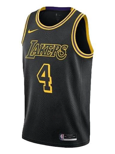 Nike X Nba La Lakers Alex Caruso Icon Edition Jersey - Black/yellow