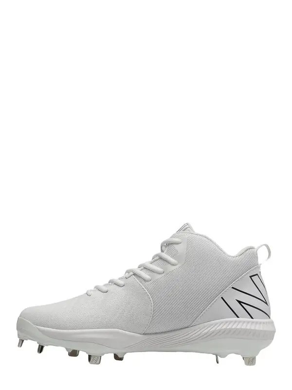 NEW BALANCE Fuelcell 4040 V6 Mid-metal Baseball Cleats - White/black