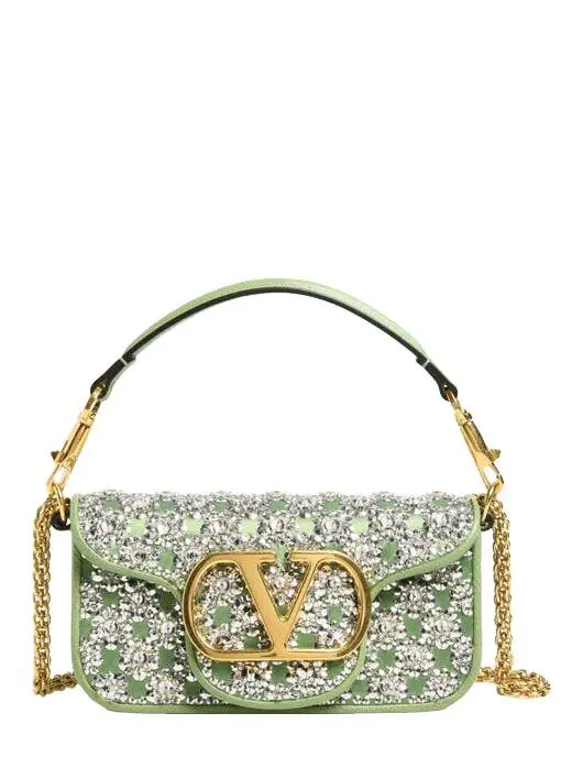 Valentino Garavani Locò Small Shoulder Bag - Crystal