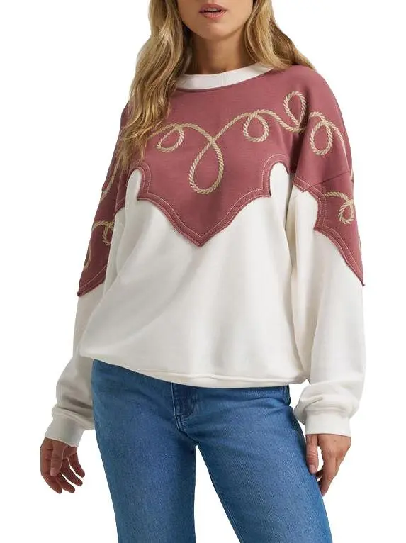 Wrangler Western Graphic Cotton Sweatshirt - Melody