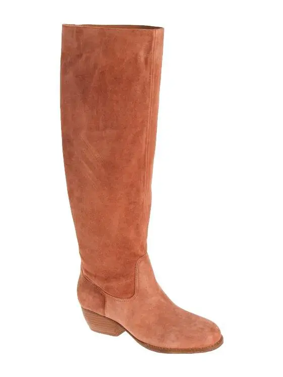 Farm Rio Suede Riding Boot - Cuoio