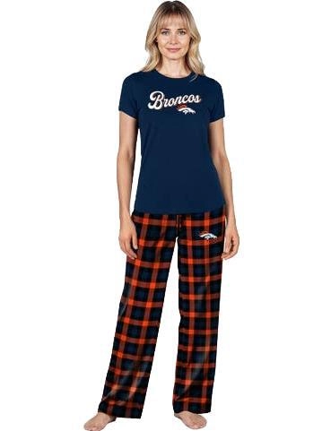 CONCEPTS SPORT Denver Broncos Sleep Set - Navy