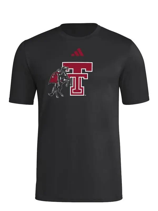 Adidas Texas Tech Red Raiders 2026 Locker Logo Pre-game T-shirt - Black