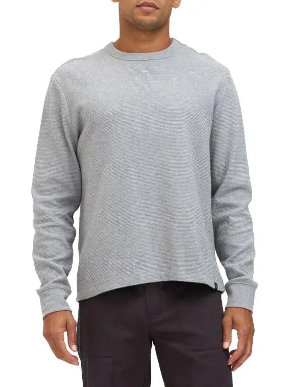 THREADS 4 THOUGHT Dawson Long Sleeve Henley - Heather Grey