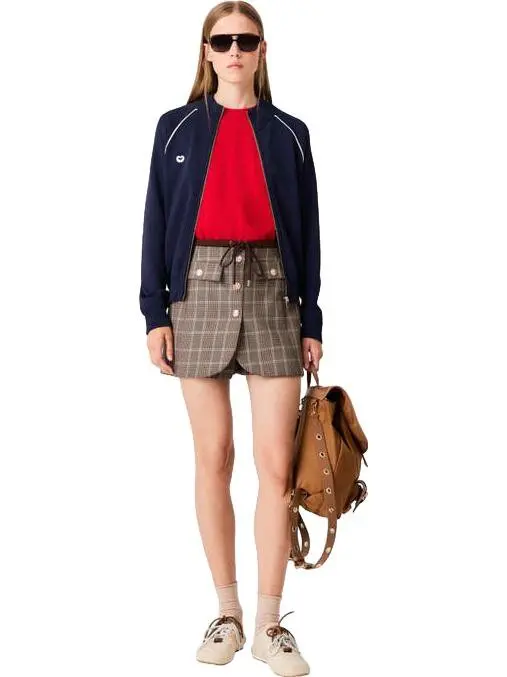 Maje Zipped Cardigan - Navy