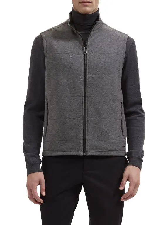 Bugatchi Reversible Knit Vest - Black