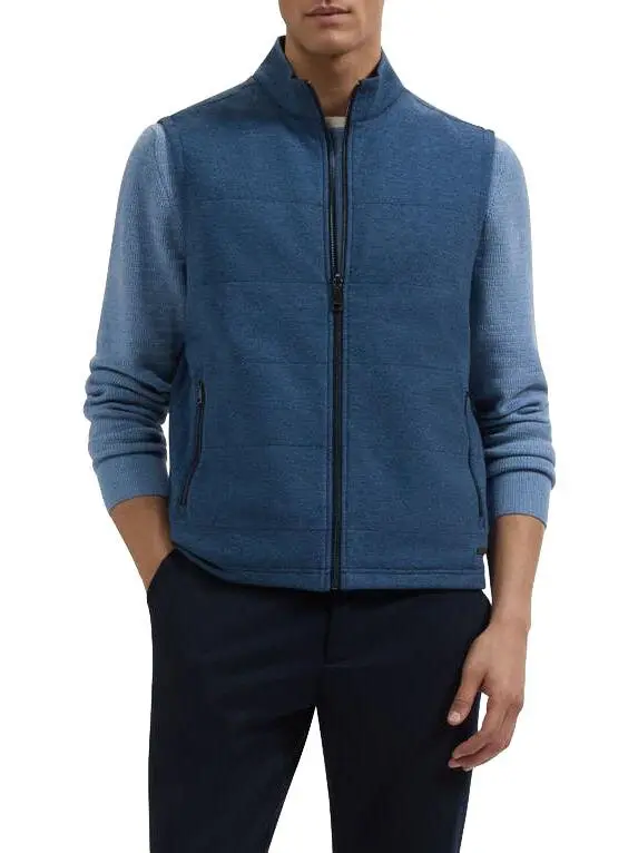 Bugatchi Reversible Knit Vest - Navy