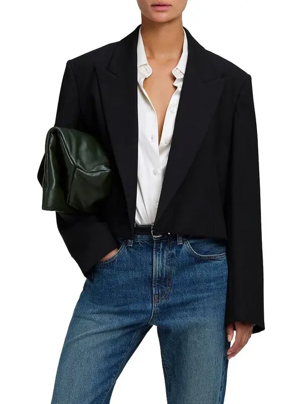 A.L.C. Cass Cropped Blazer - Black
