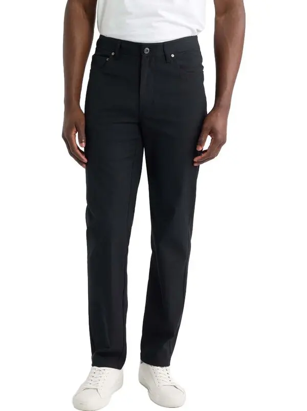 Bugatchi Travel Tech Five-pocket Pants - Black