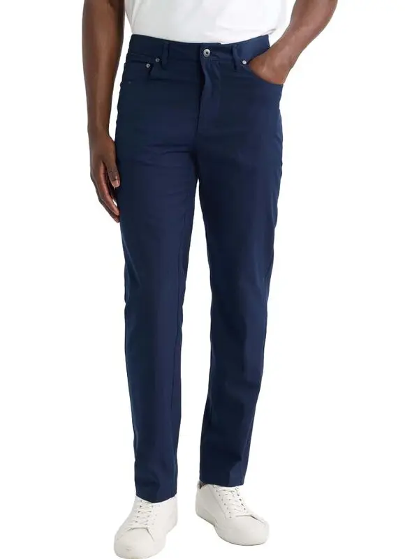Bugatchi Travel Tech Five-pocket Pants - Navy