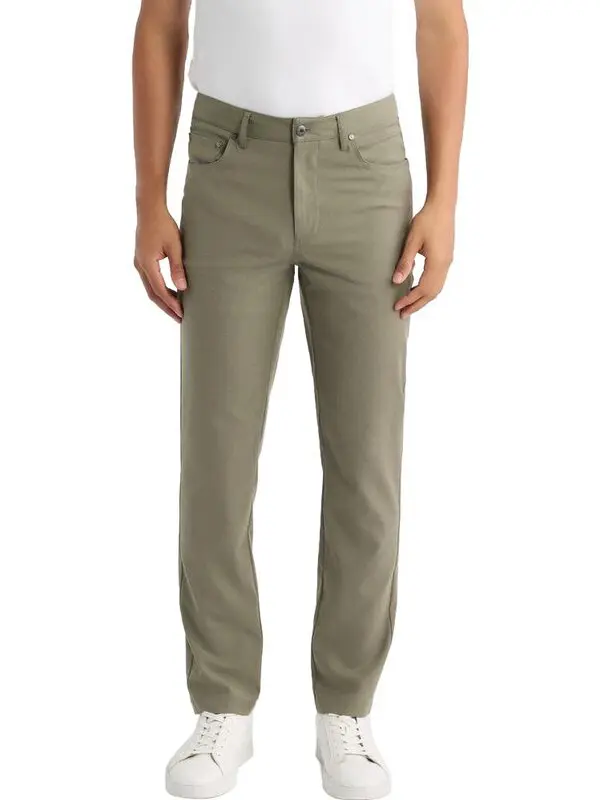 Bugatchi Travel Tech Five-pocket Pants - Olive