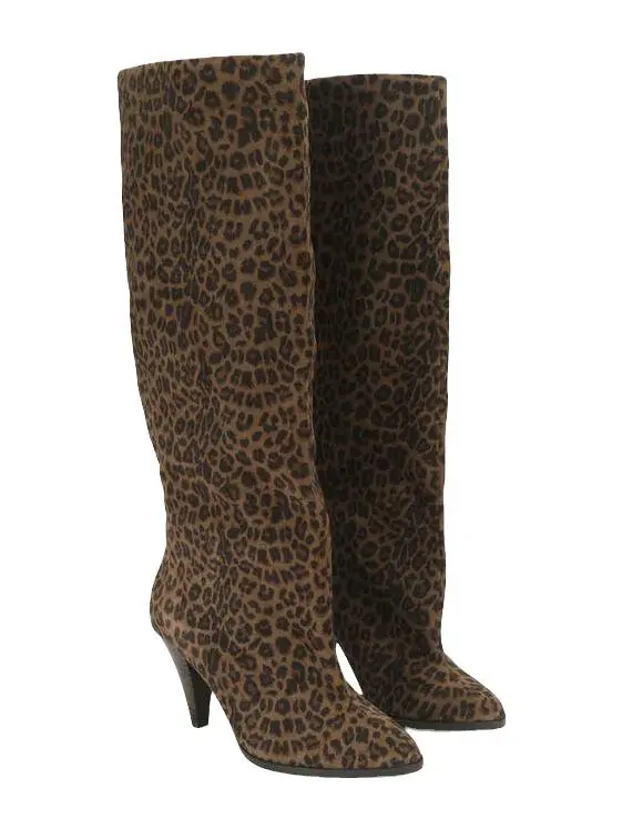 Kurt Geiger Lambeth Slouchy Knee High Boot - Open Brown